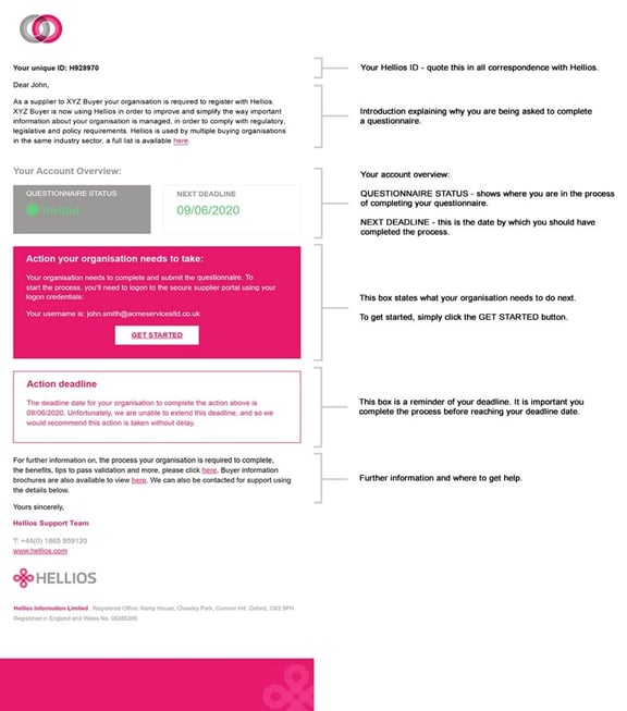 Hellios: Supplier Help & Support